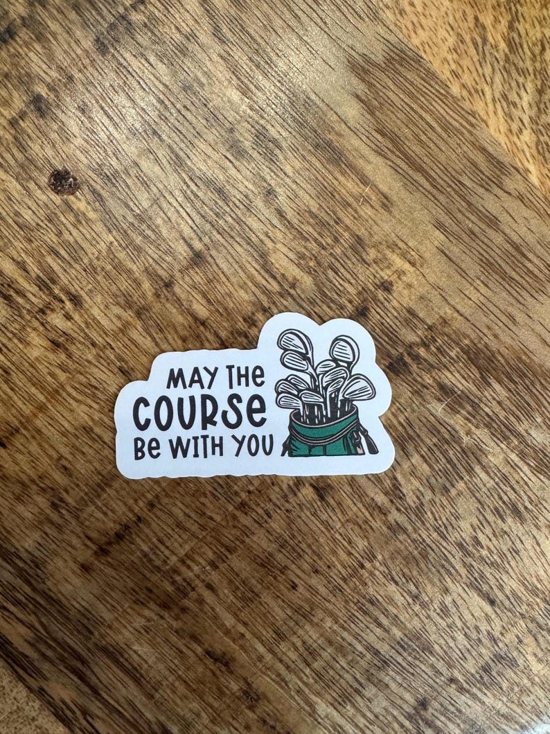 Golf Vinyl Sticker - Etsy