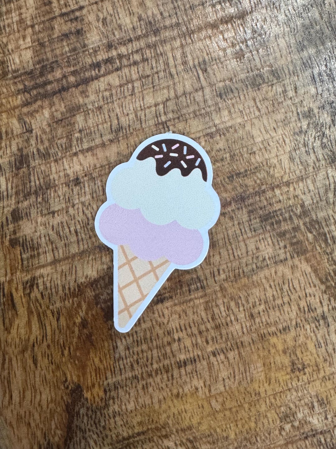 Ice Cream Cone Vinyl Sticker - Etsy