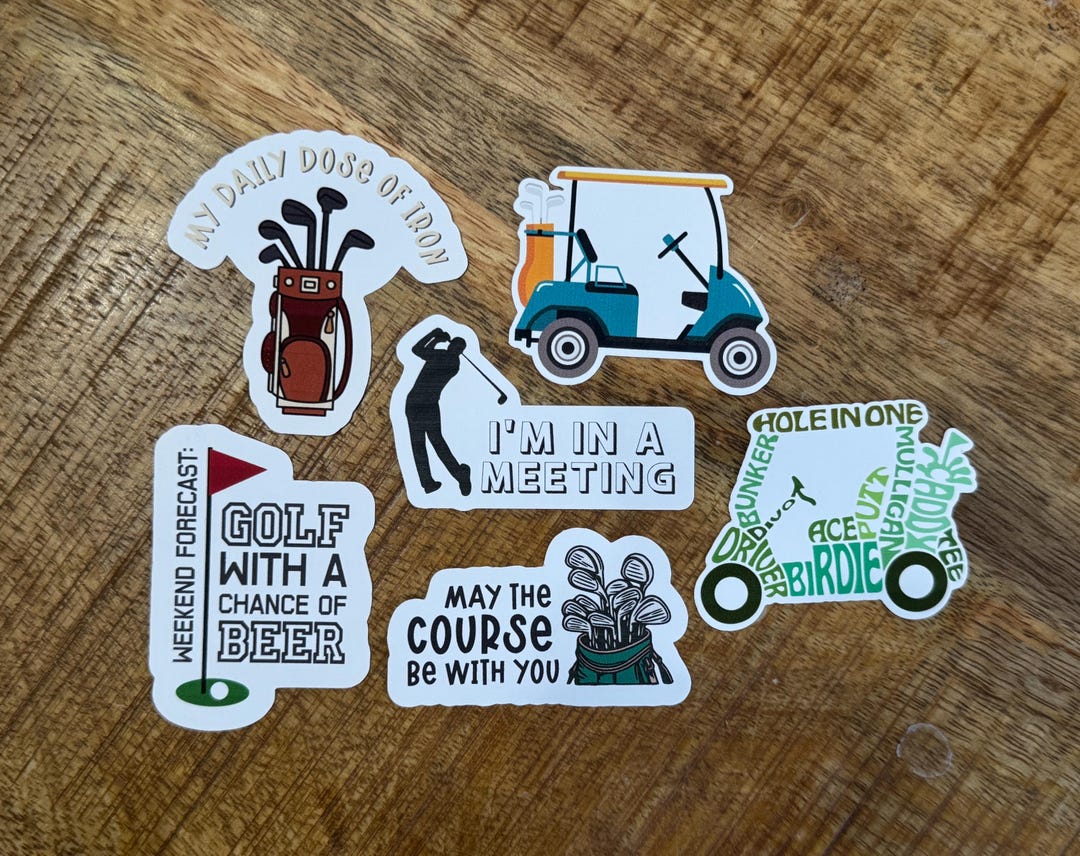 Golf Vinyl Sticker - Etsy