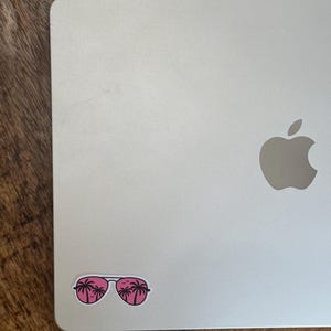 Tropical Sunglasses Vinyl Sticker - Etsy