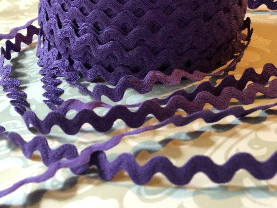 Purple Half Inch Ric Rac by the Yard, 1/2 Inch Purple Rick Rack ...