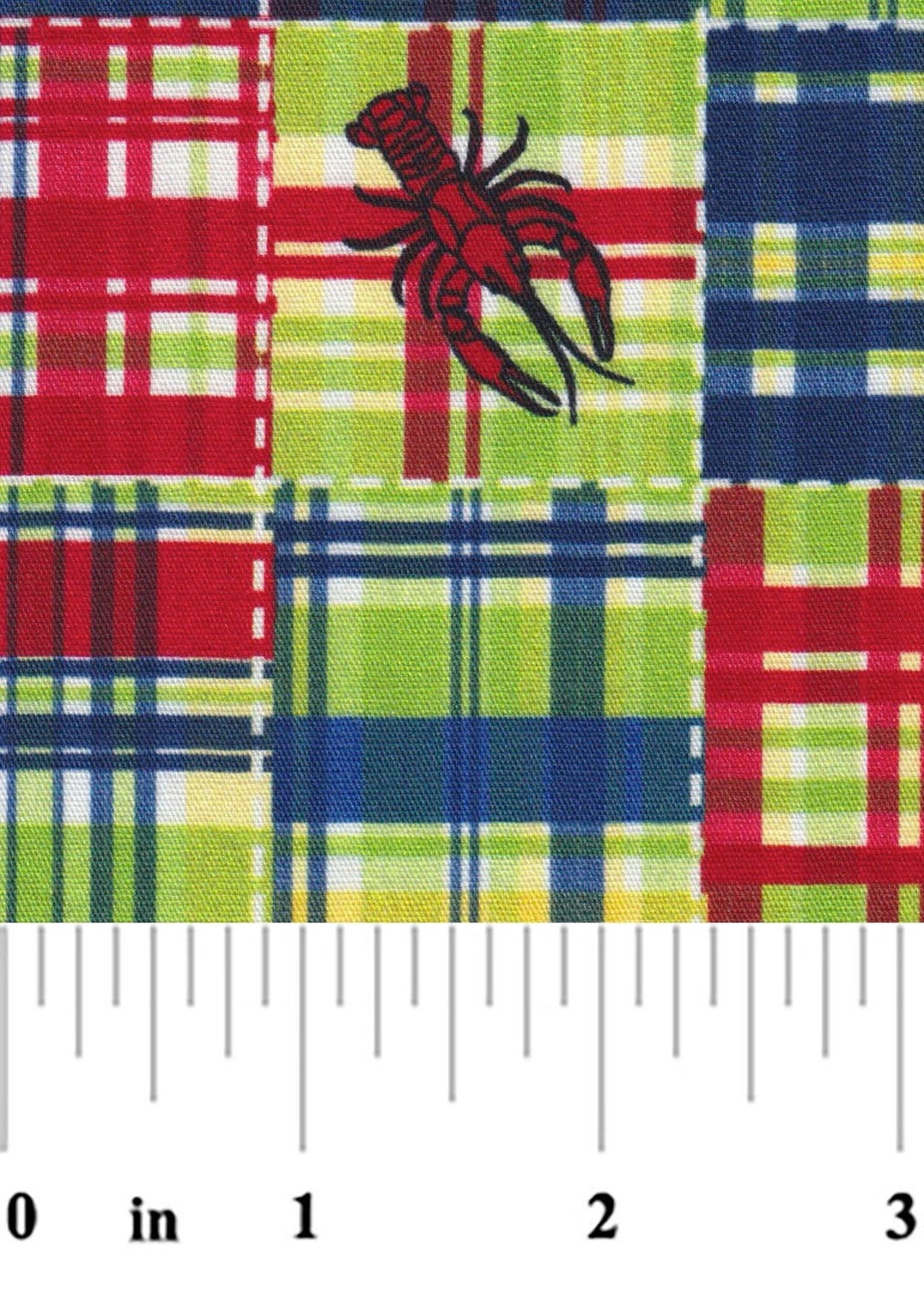 Fabric Finders Crawfish Patchwork Fabric by the Yard, Mardi Gras ...