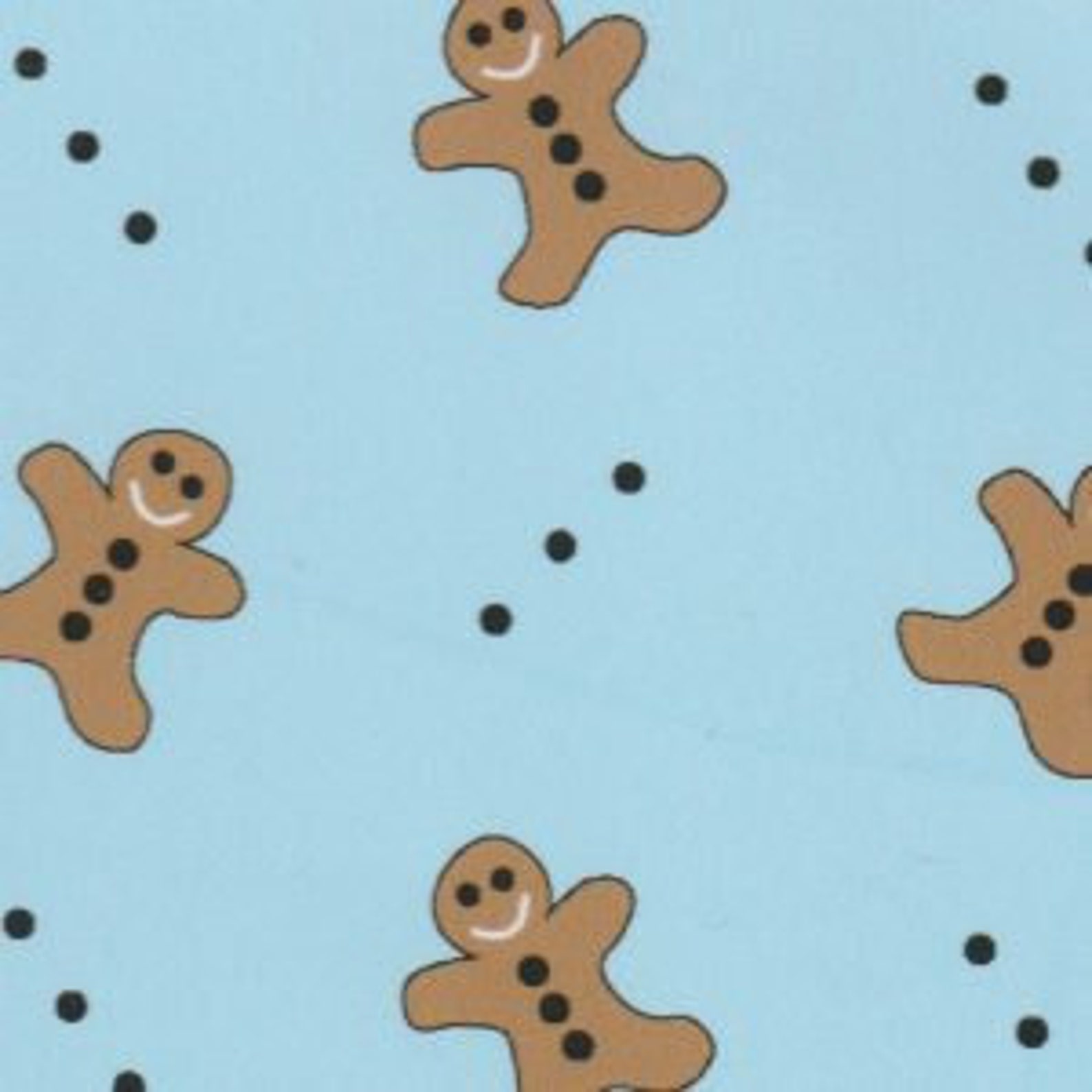 Fabric Finders Gingerbread Man Fabric by the Yard, Christmas Fabric ...