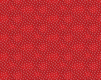 Riley Blake Medium Dot in Red Fabric by the Yard, Red Polka Dot Fabric ...