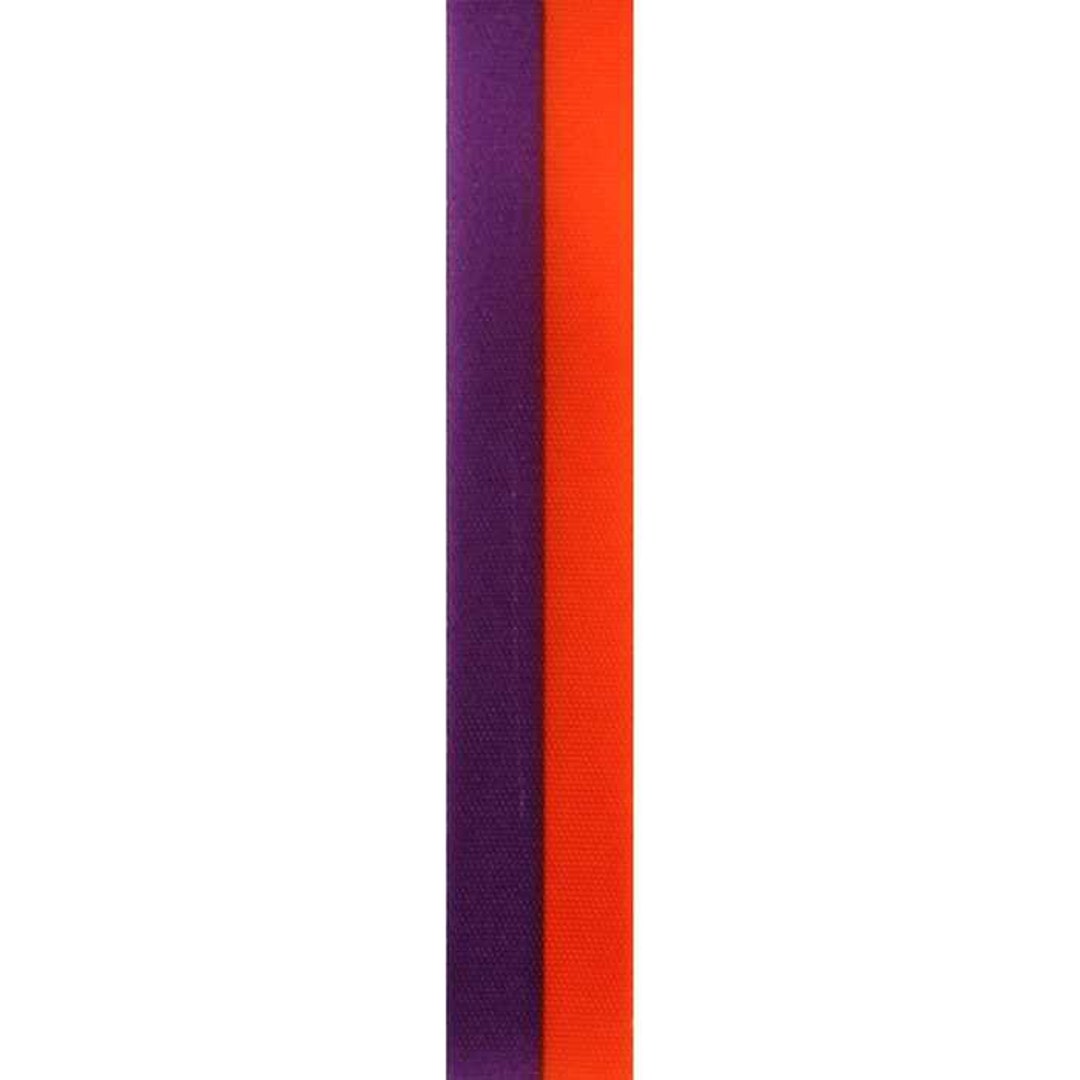 Offray 7/8 Inch Acetate Ribbon in Orange and Purple Stripe,floral ...