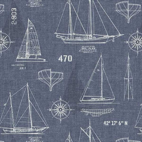 Sailboat Fabric - Etsy