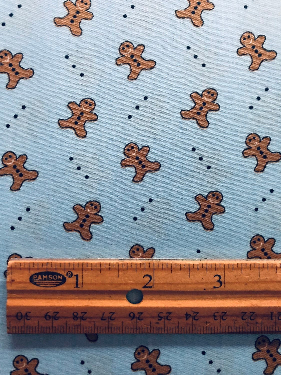 Fabric Finders Gingerbread Man Fabric by the Yard, Christmas Fabric ...