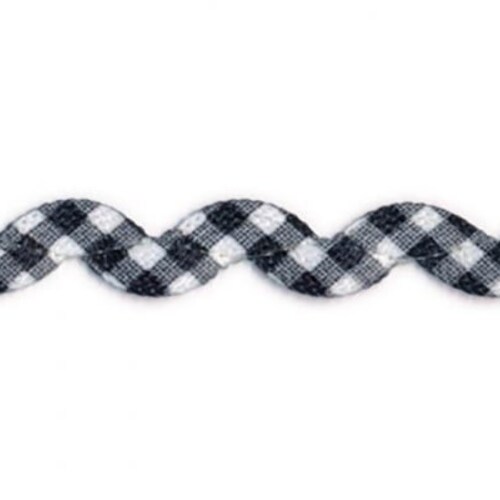 Half Inch Black and White Gingham Ric Rac by the Yard Gingham - Etsy