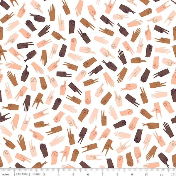 Sign Language Fabric - Etsy