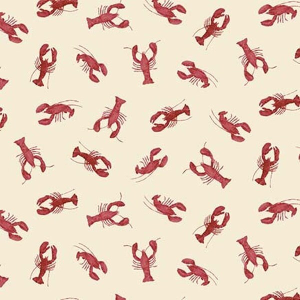 Lobster Print Fabric - Etsy