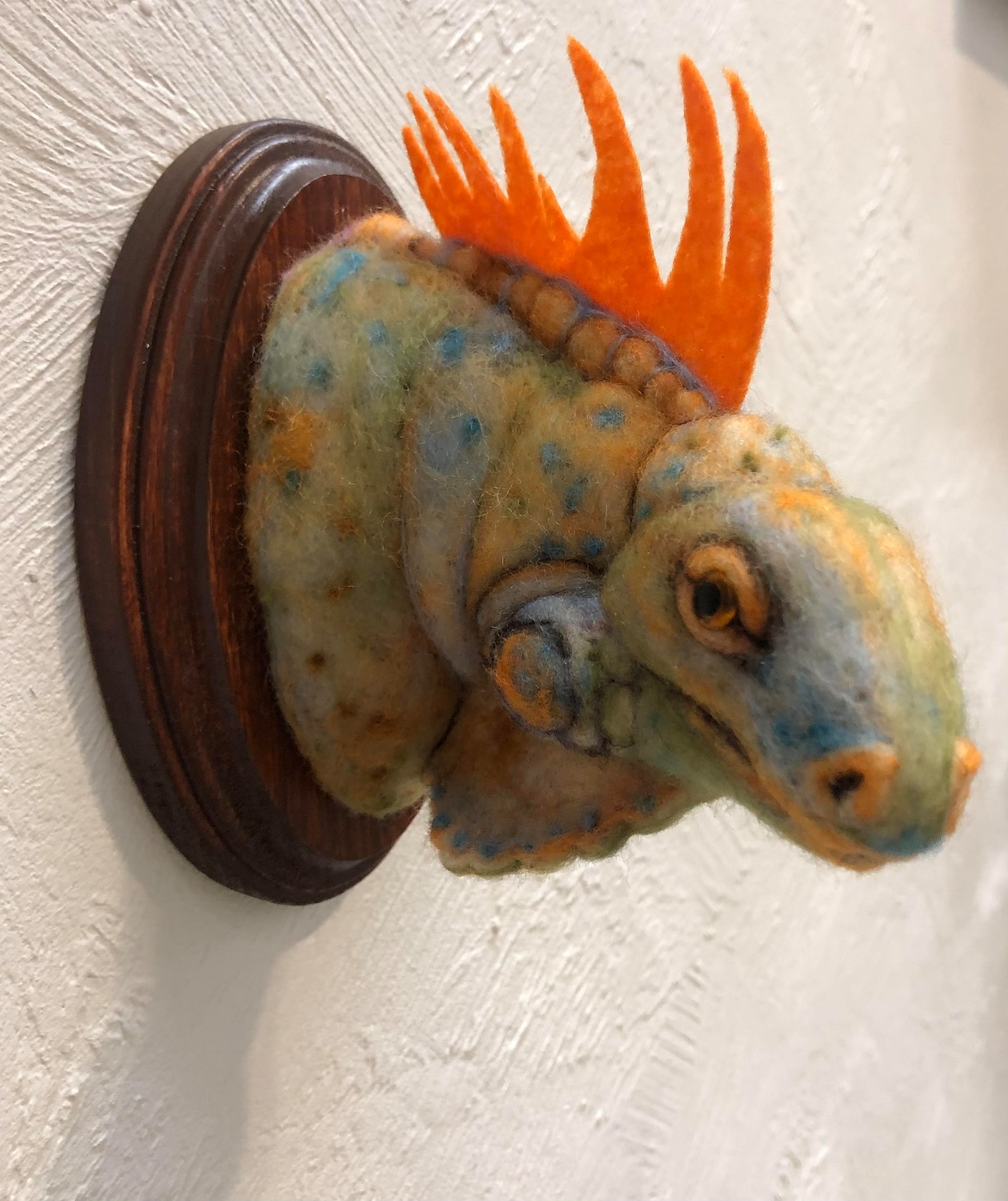 Iguana Trophy Mount - 4x6x6” Needle Felt Sculpture - Etsy