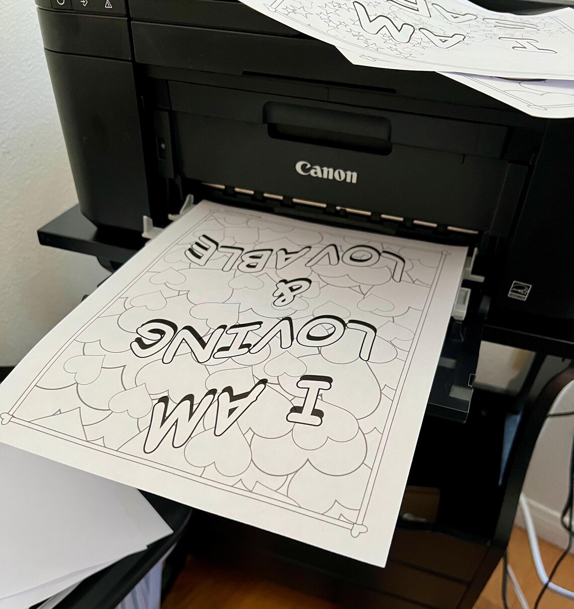 I AM LOVED Affirmation Coloring Page | Printable Self-love Adult ...