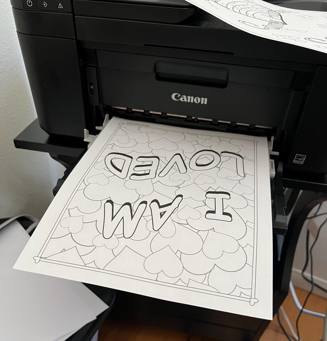 I AM LOVED Affirmation Coloring Page | Printable Self-love Adult ...