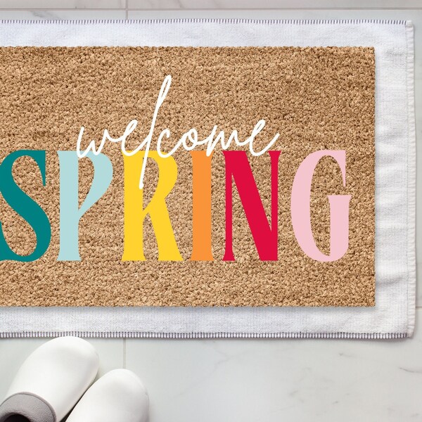 Spring Doormat - Etsy