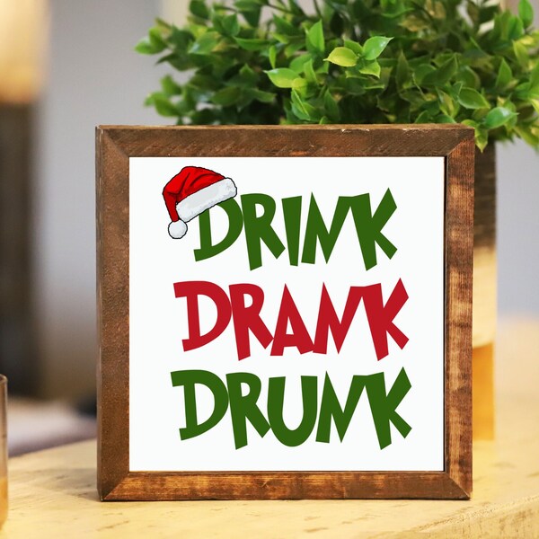 Holiday Drink Signs - Etsy