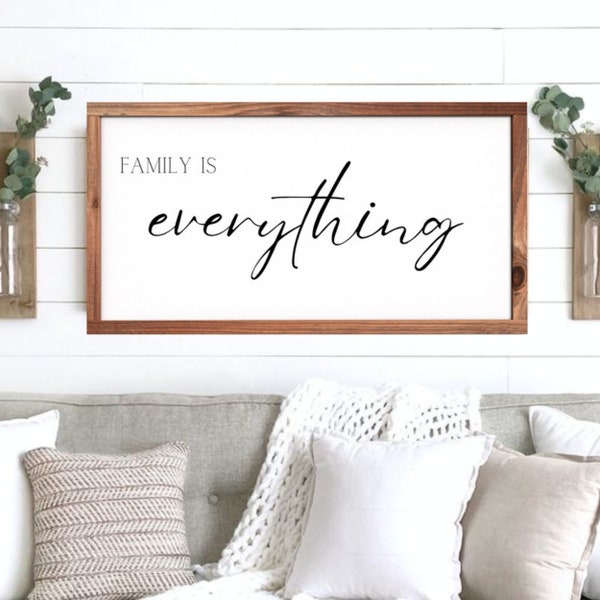 Family is Everything Sign - Etsy