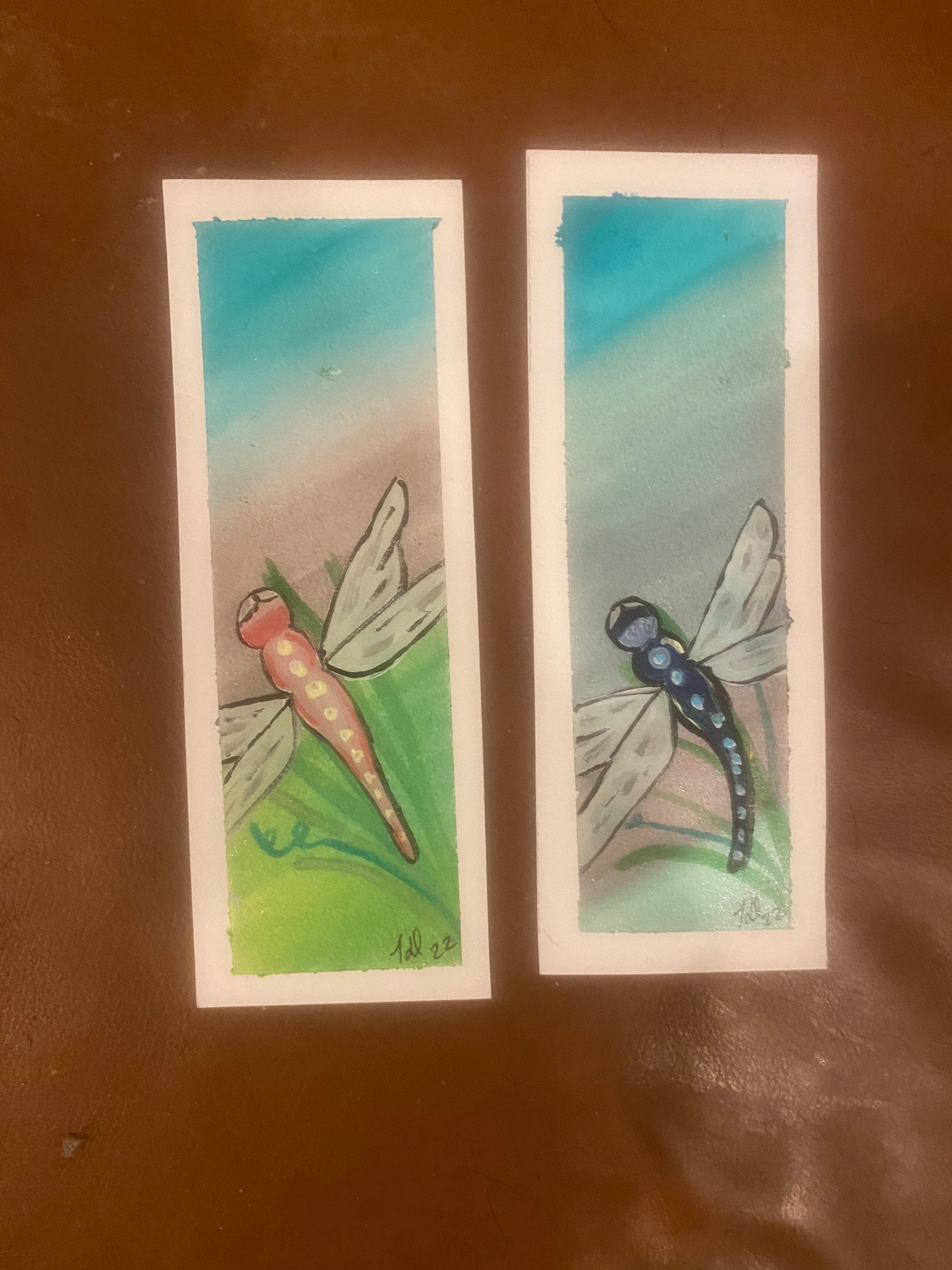 Watercolor Hand Painted Bookmarks - Etsy