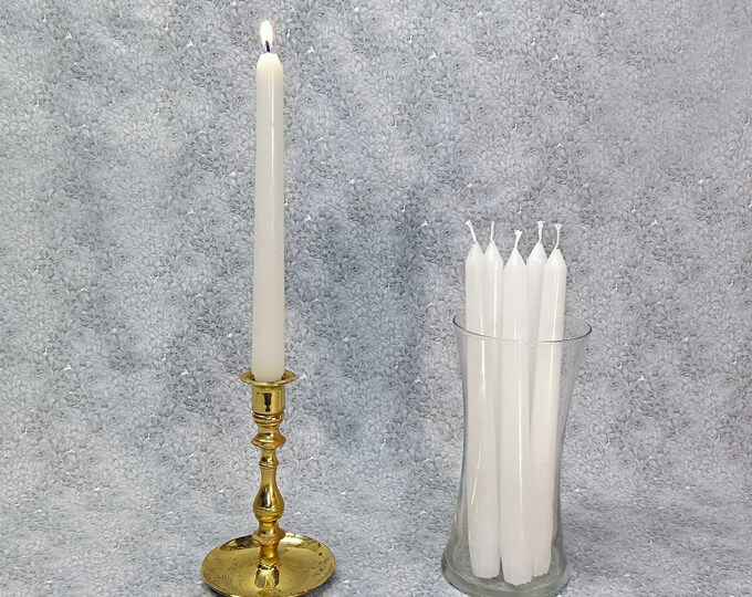French Hand Stamped Script Candles - Etsy