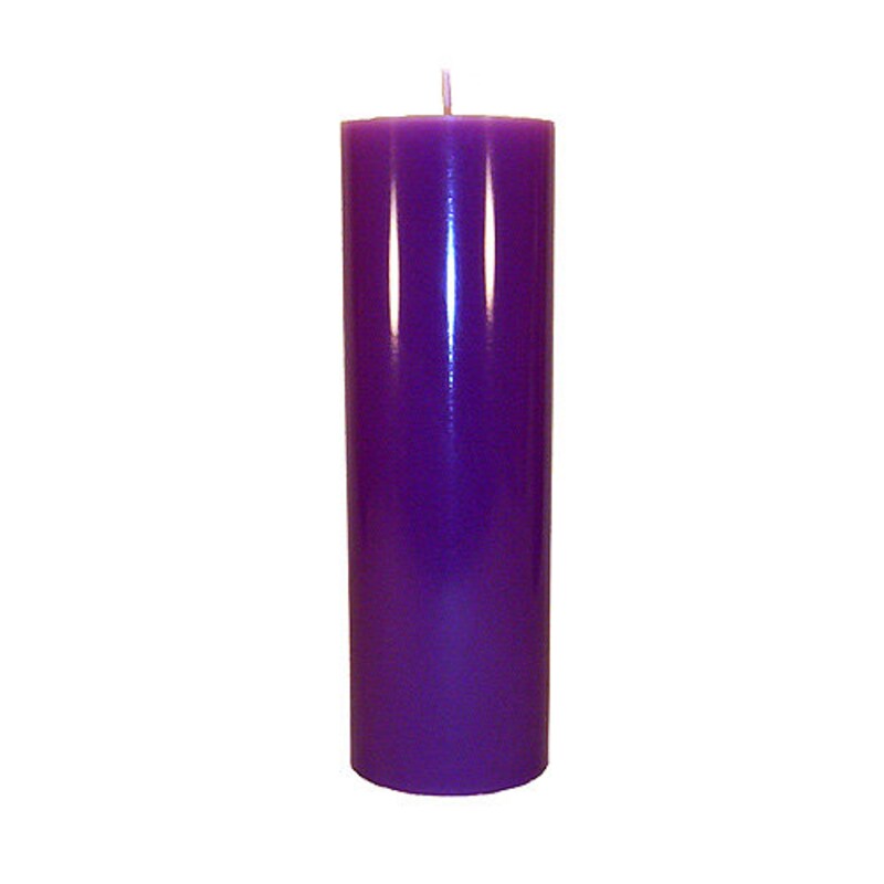 Purple Candle - Etsy