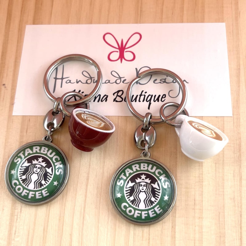 Starbucks Keychain - Etsy