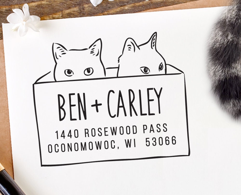 Cat Stamps - Etsy