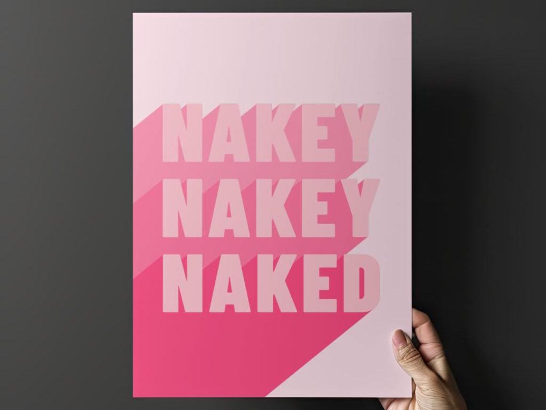 Nakey Nakey Naked DIGITAL DOWNLOAD // Song Lyrics, Wall Art, Digital Print - Etsy