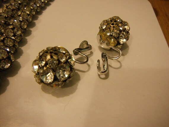 Double Strand Prong Set Rhinestone Sphere Beads Neckl… - Gem