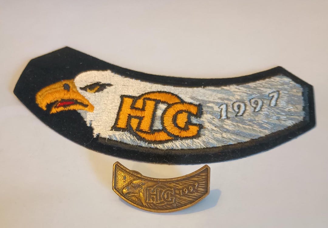 1997 HOG Eagle Patch, Harley Davidson HOG Patch & Pin Set - Etsy