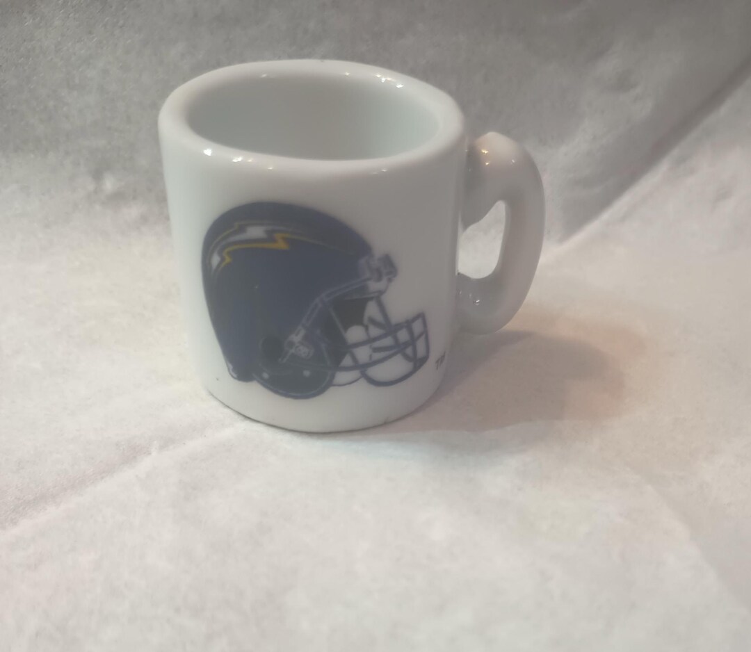 Chargers NFL Football Miniature Porcelain Mug, Chargers Miniature Cup ...