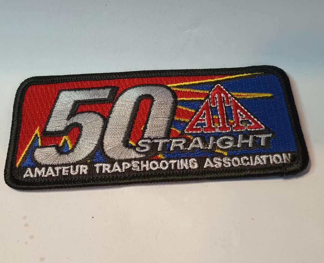 ATA 50 Straight Patch, Amateur Trapshooting Association Patch, Firearm ...