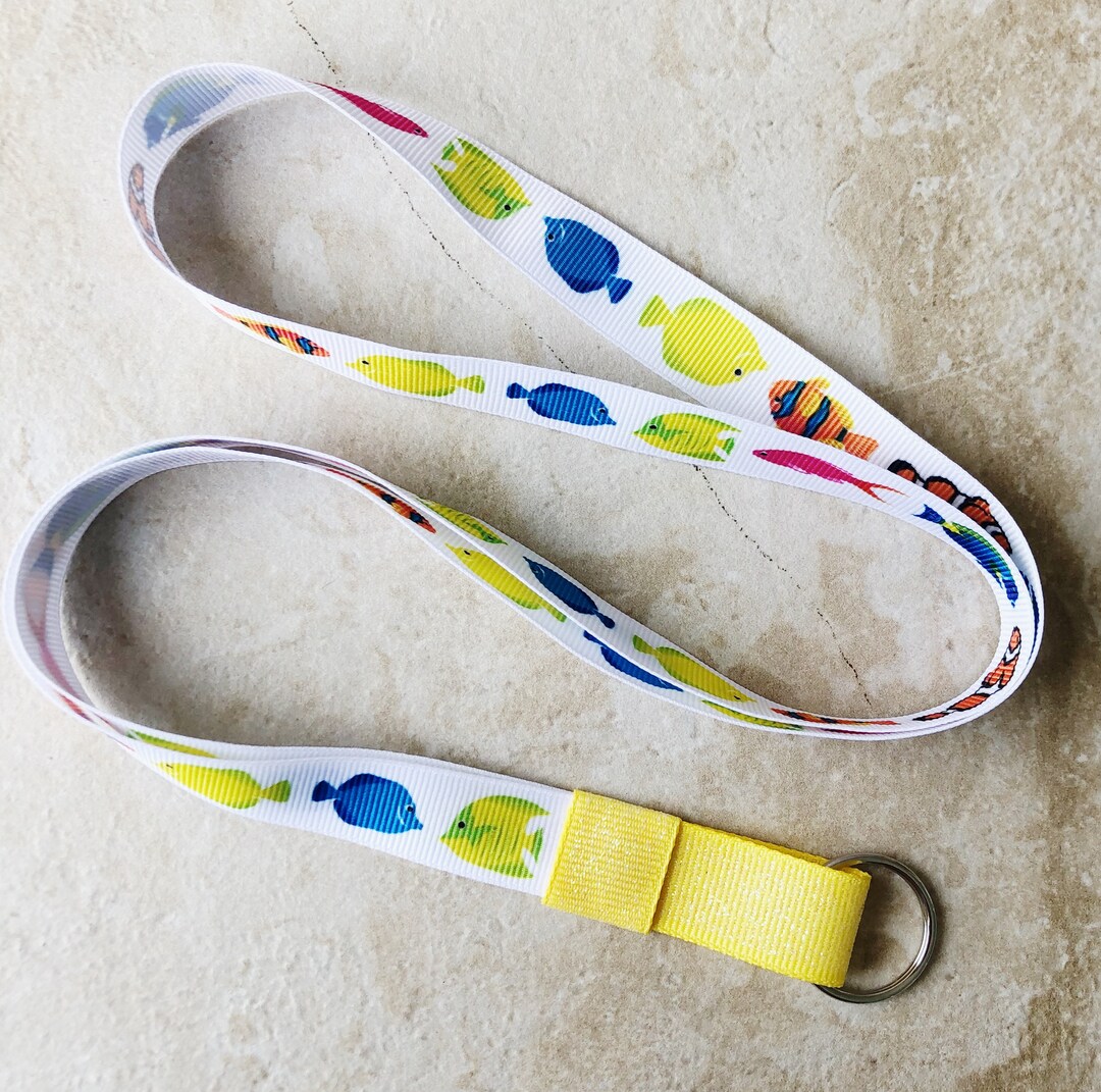 Lanyard, Rainbow Fish Lanyard, Nemo Fish Lanyard, Ocean Lanyard, Fish ...