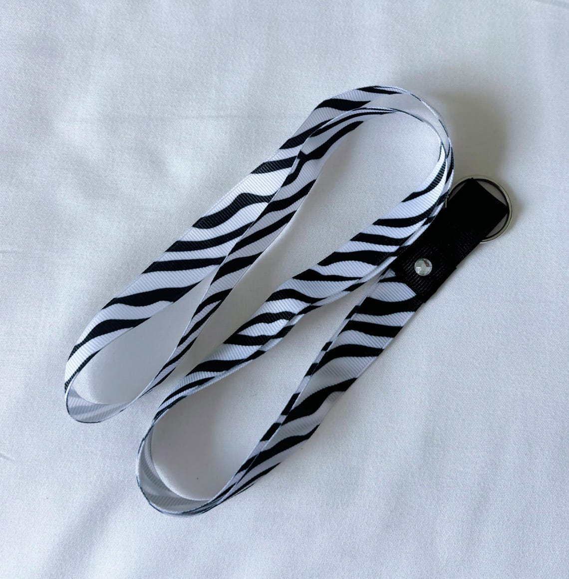 Zebra Print Lanyard, Zebra Lanyard, Zebra Accessories, Zebra Gifts ...