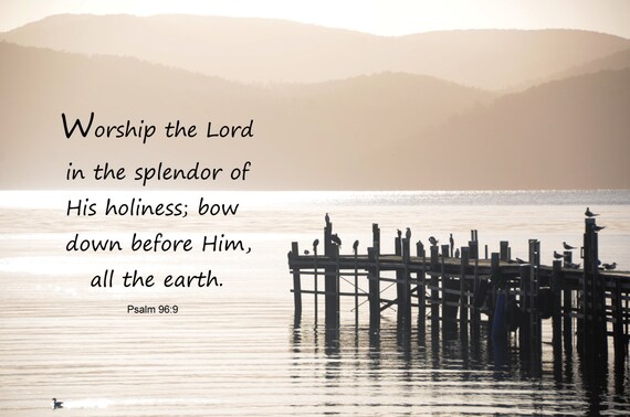 Psalm 96:9 | Etsy