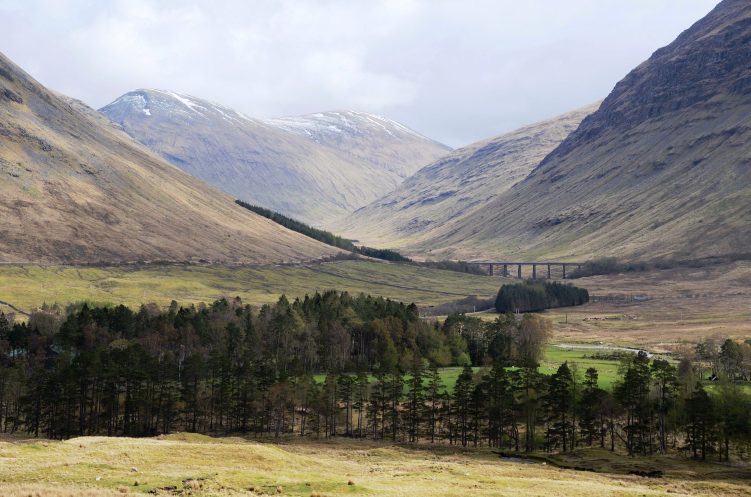 Highland Valley and Mountains, Scotland - Etsy