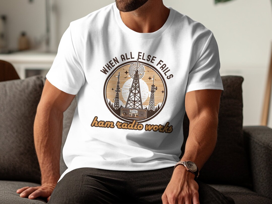 Vintage Ham Radio Graphic Tee, Funny Amateur Radio Apparel, Ham Radio ...