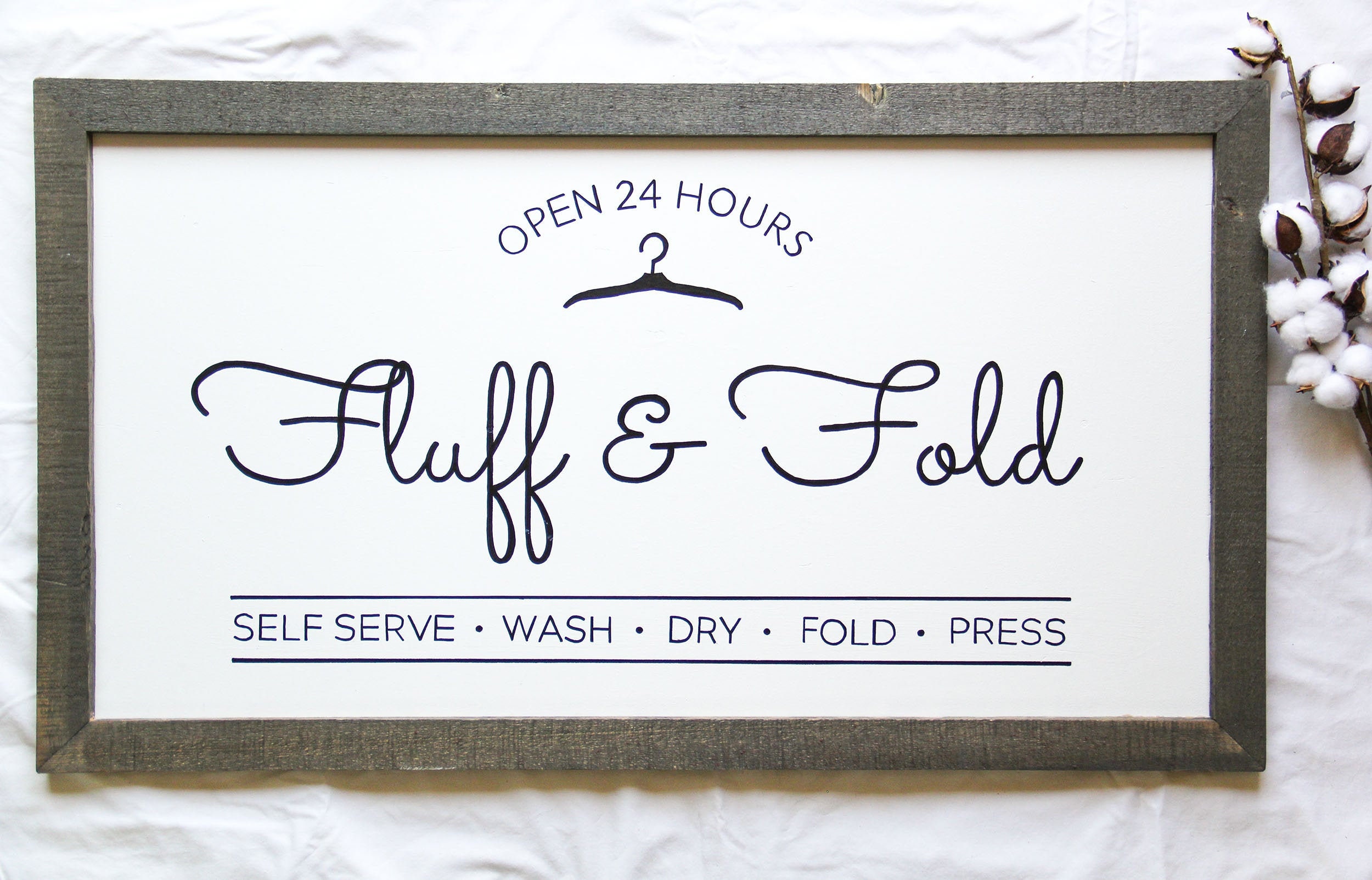 Fluff and Fold Laundry Sign Printable Download, Farmhouse Laundry Sign ...