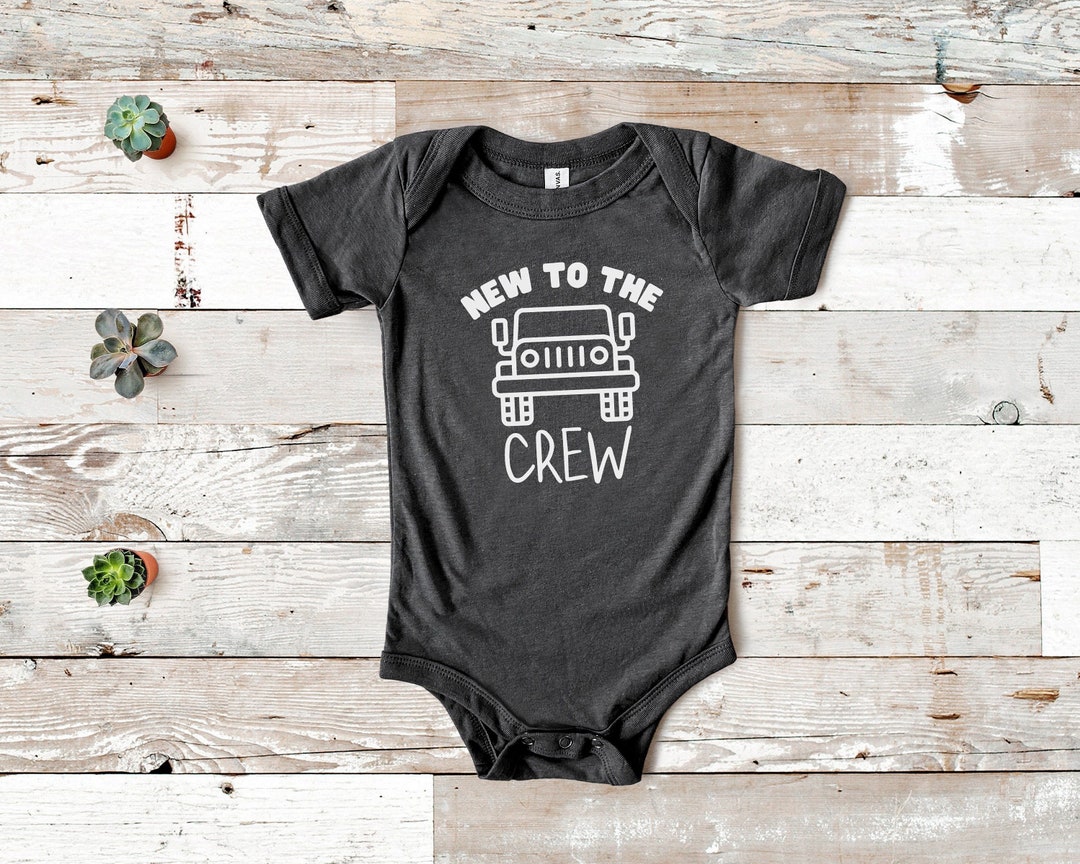 New to the Crew Baby Outfit / Rock Crawling Baby Body Suit / Baby Boy ...