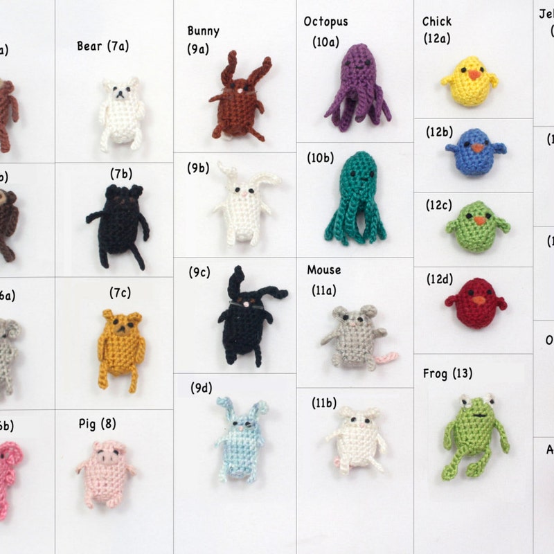 Crochet Animals Keychain - Etsy