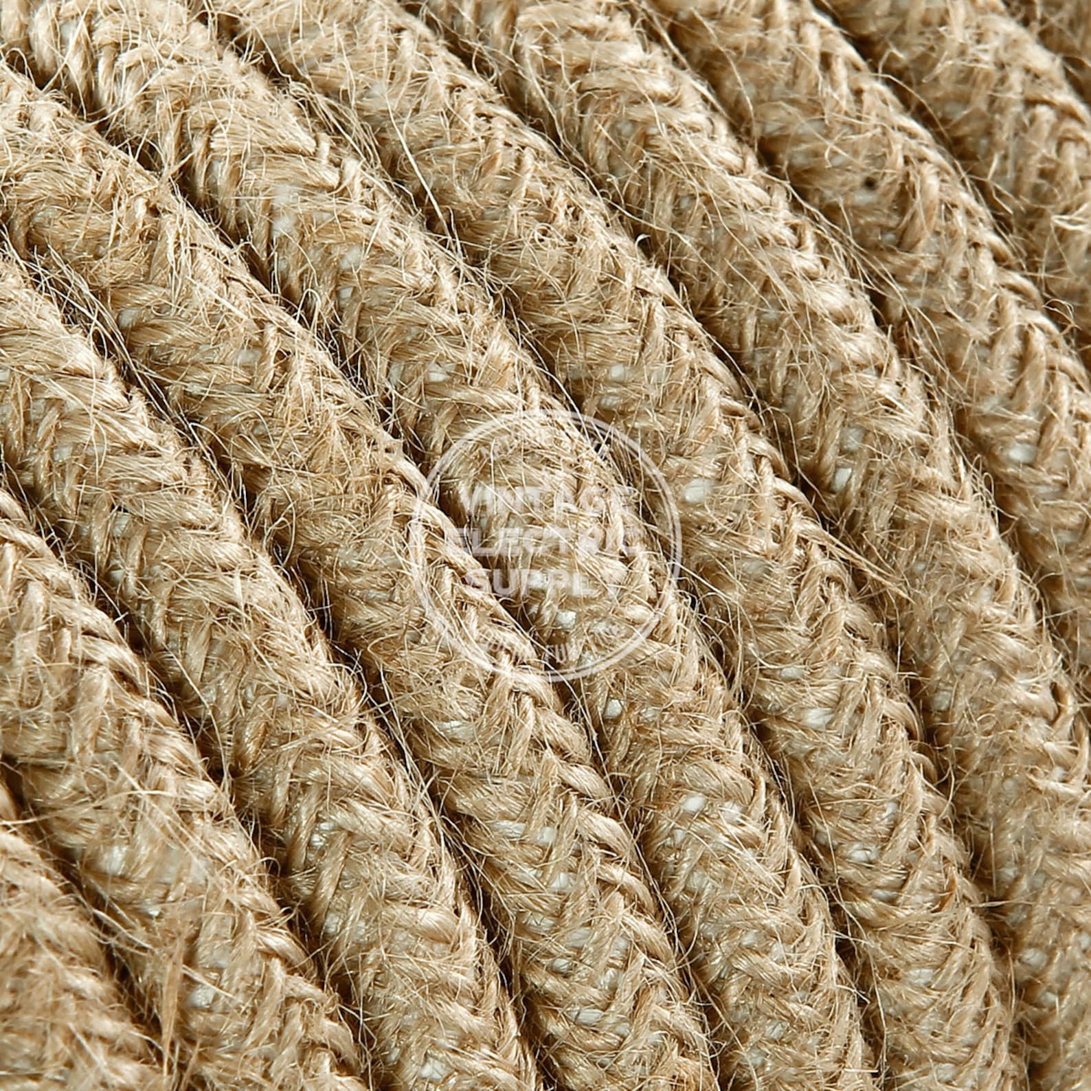 Natural Jute - Cloth Covered Wire - Vintage Lamp Cord - Antique Fan ...