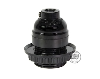 Black Phenolic Socket Tapered Keyless With Strain Relief | Etsy