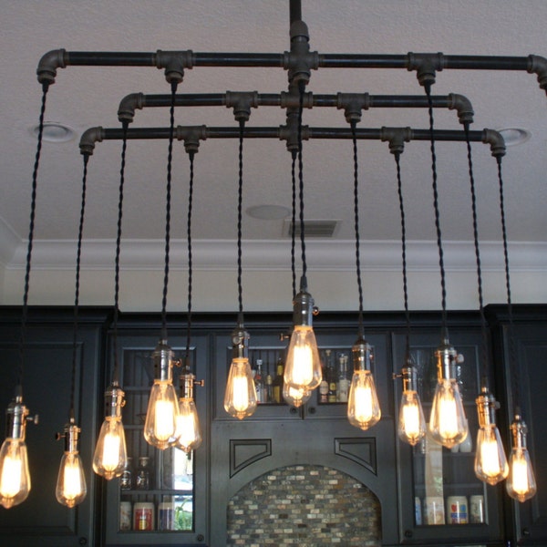 Pipe Chandelier - Etsy