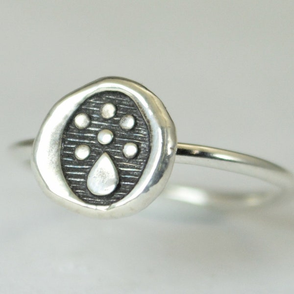 Rain Drop Ring - Etsy