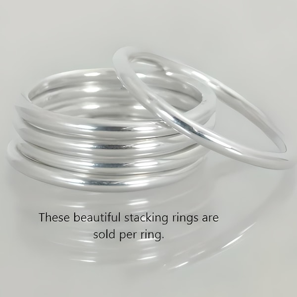 Silver Ring Stack - Etsy