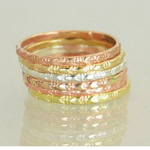 Bohemian Stacking Rings, Boho Rings, Tribal Rings, Arrow Stacking Ring ...