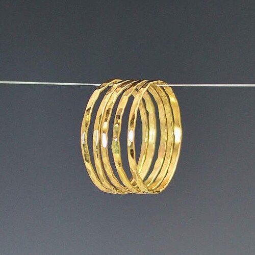Classic Gold Stackable Rings 14k Gold Filled Gold Stacking | Etsy
