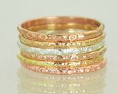 Bohemian Stacking Rings Boho Rings Tribal Rings Eye - Etsy