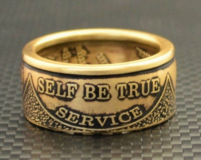 AA Ring, Sobriety, AA Anniversary, Alcoholics Anonymous, Coin Ring, AA ...