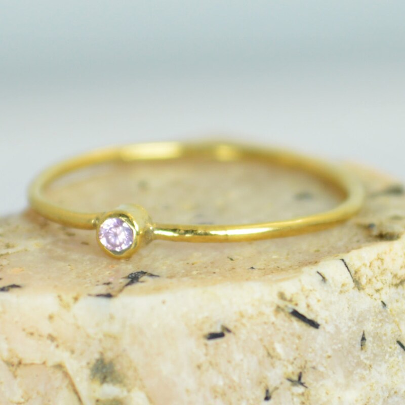Pink Tourmaline Ring - Etsy
