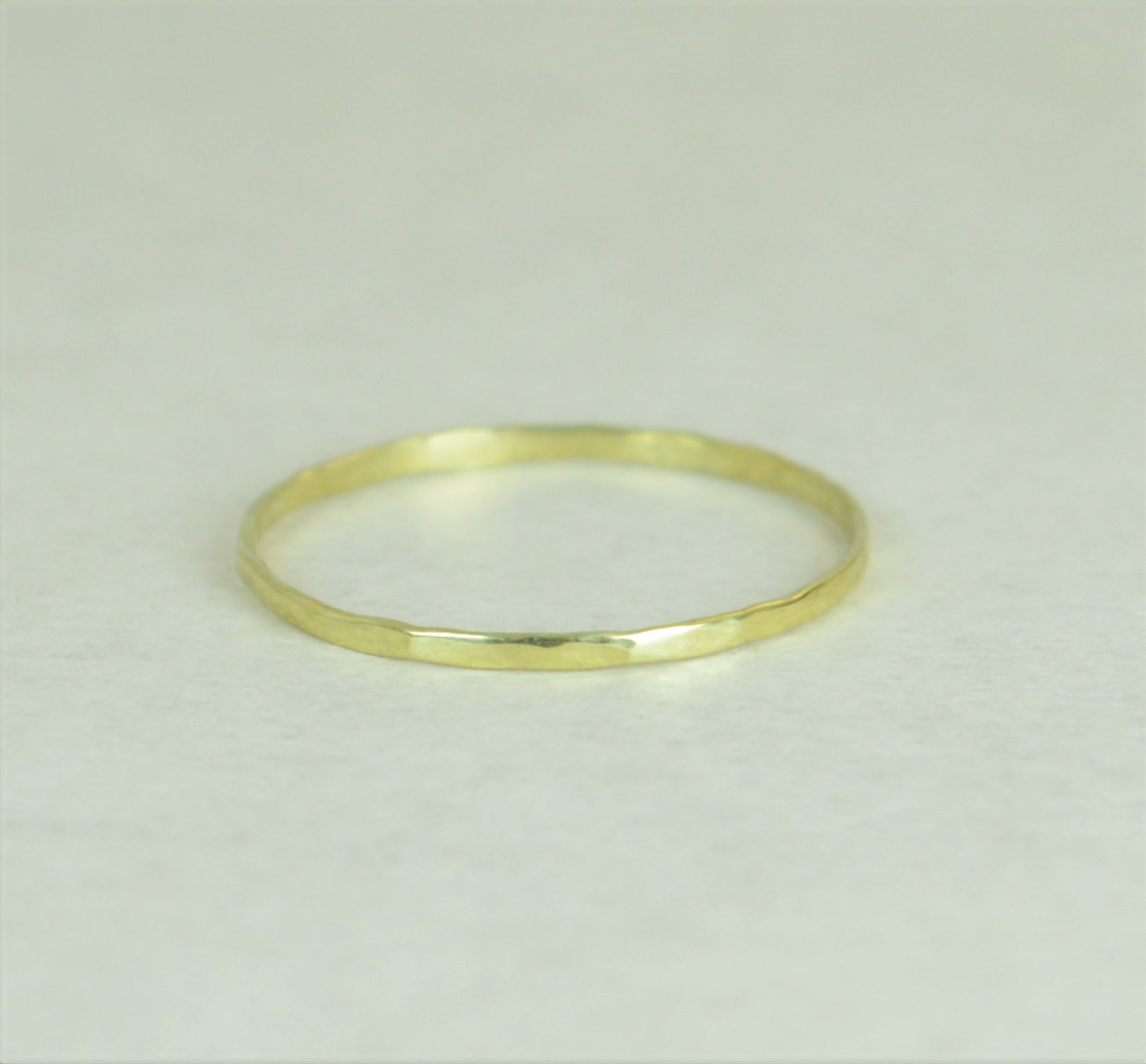 Green Gold Ring 14k Green Gold Ring Minimal Gold Ring Super - Etsy