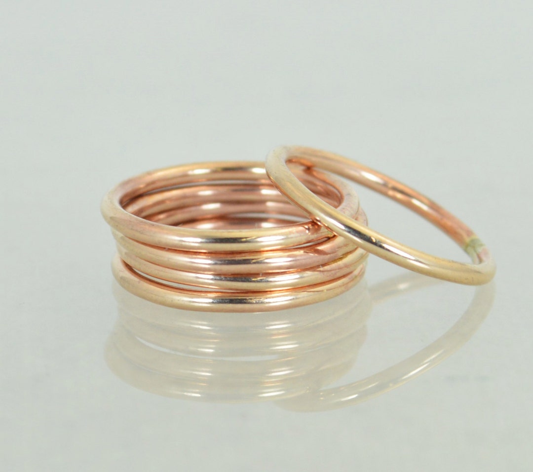 Round Classic Size Bronze Ring(s),bronze Ring, Bronze Stacking Ring ...